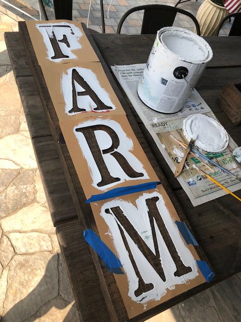 DIY Front Porch Home Sign - The Little Frugal House