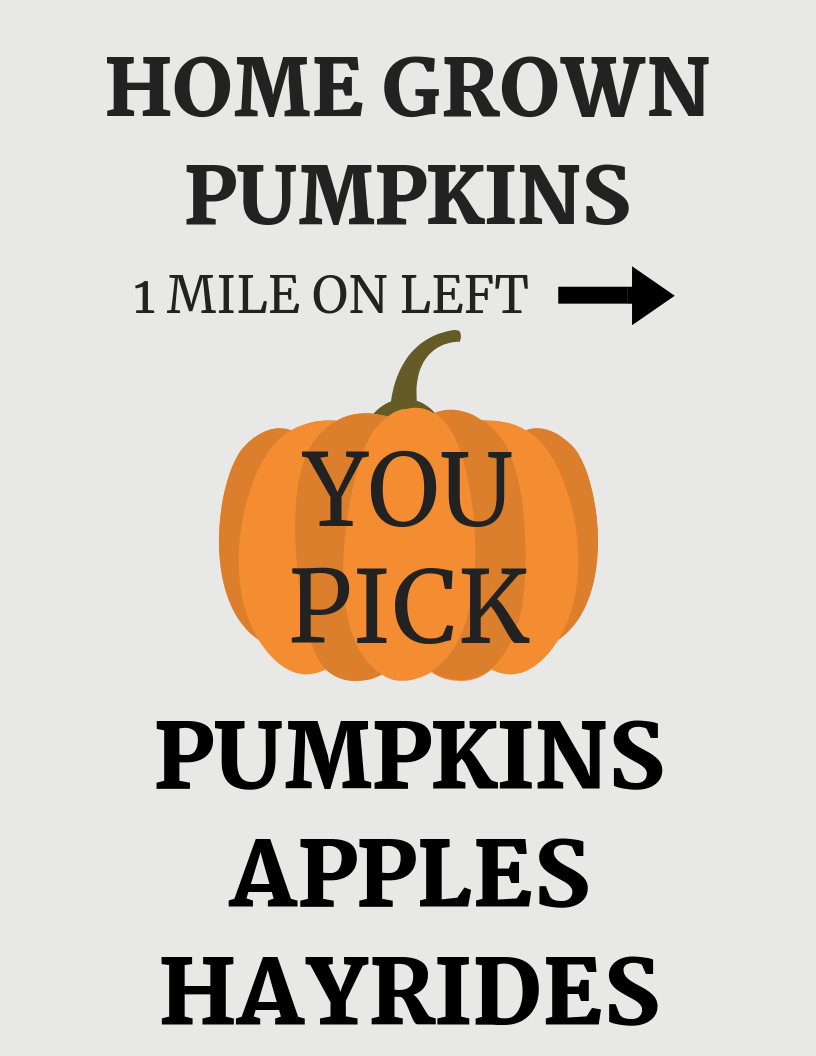 Free Fall Pumpkin Printable - The Little Frugal House