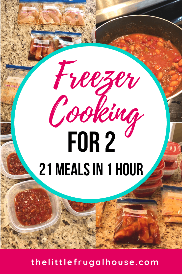 Freezer Cooking for 2: 21 Meals in 1 Hour - The Little Frugal House