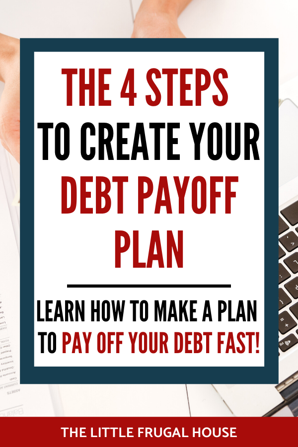 How To Create A Plan To Pay Off Debt Fast The Little Frugal House How To Create A Plan To Pay Off Debt Fast The Little Frugal House