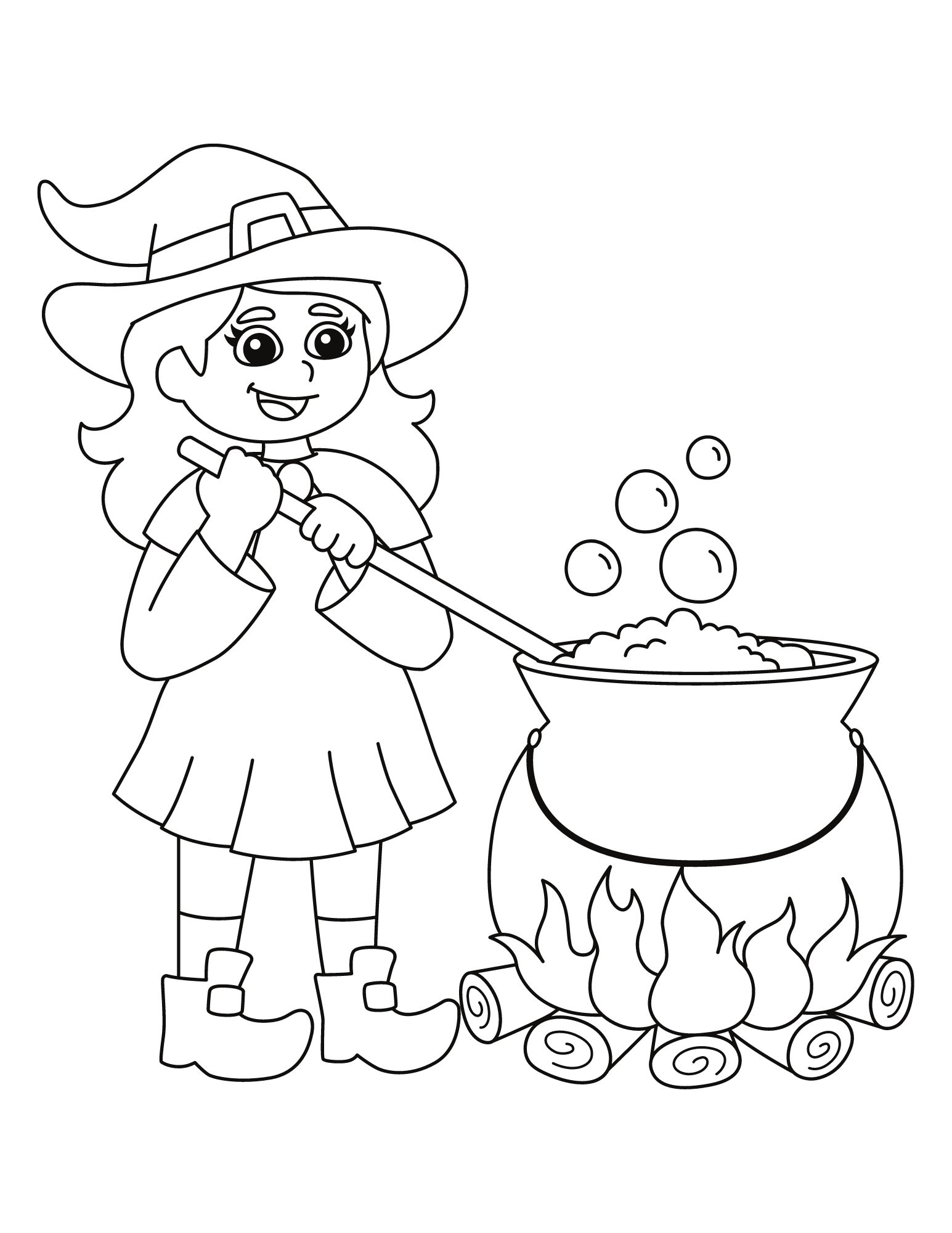Free Printable Halloween Coloring Pages for Toddlers & Kids - The ...