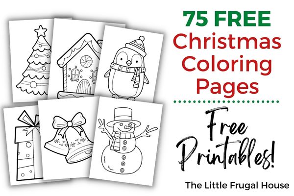 75 Free Printable Christmas Coloring Pages for Kids